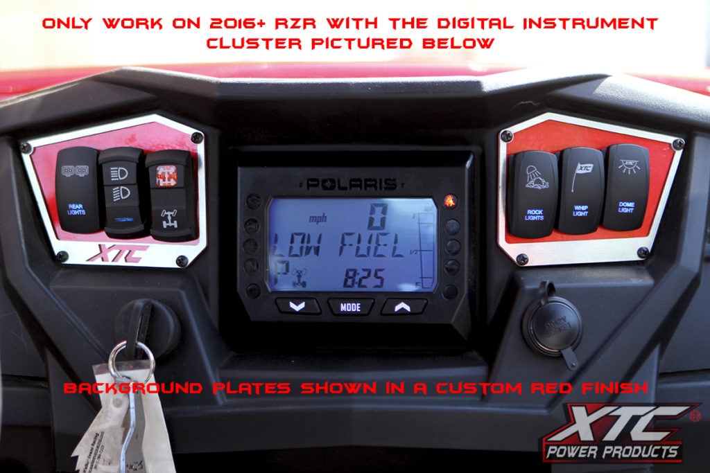 6 Gang Rocker Switch Plate for Polaris RZR - XTC Power Products