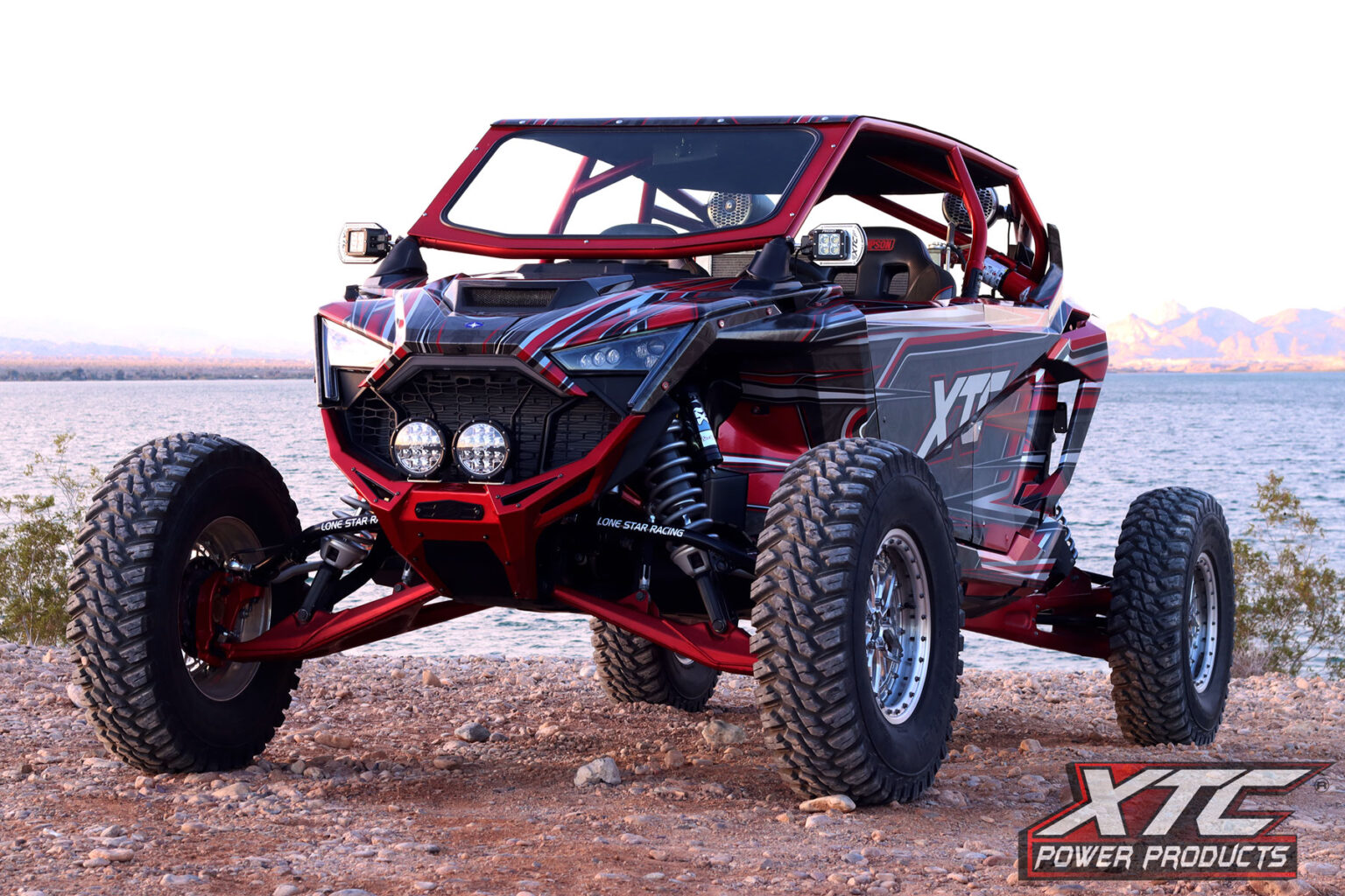 SIX12 Lit Side View Mirrors with Amber Backlight - XTC Power Products